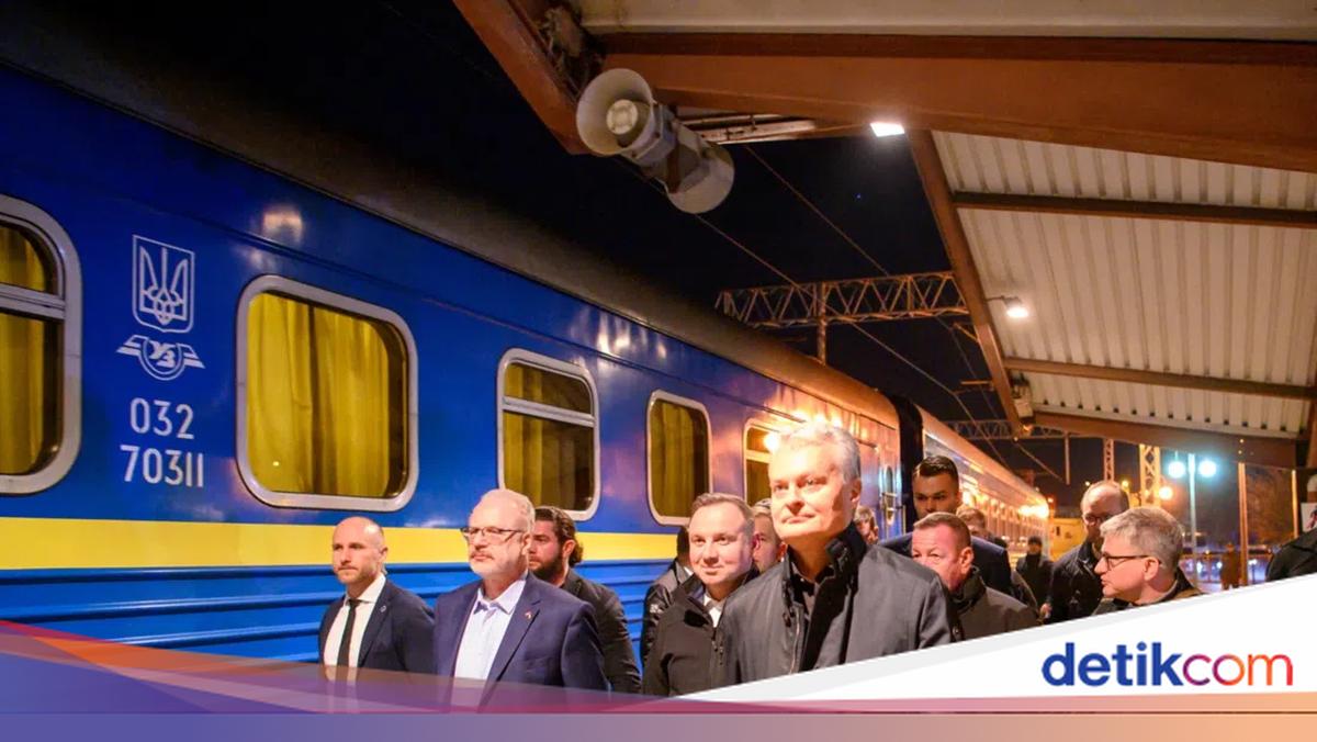 Ini Kereta Perang Ukraina, Bawa Macron-Jokowi Lewat Area Tempur Lawan Rusia