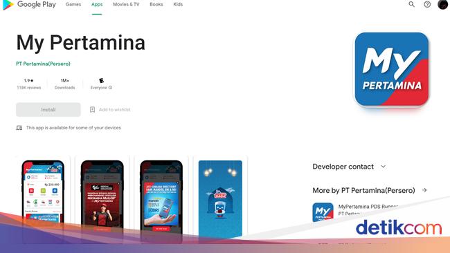 Aplikasi My Pertamina Dihujani Review Bintang 1 di Play Store