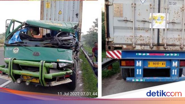2 Truk Tabrakan di Tol Jagorawi Arah Bogor, Diduga Sopir Mengantuk