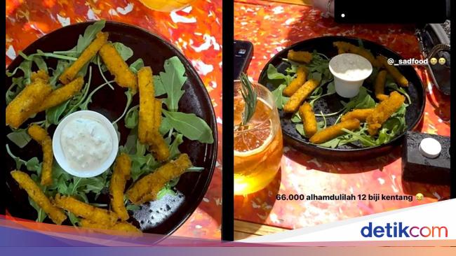 Potret 'Sad Food', Kentang Goreng Rp 66 Ribu Isinya Cuma 12 Batang