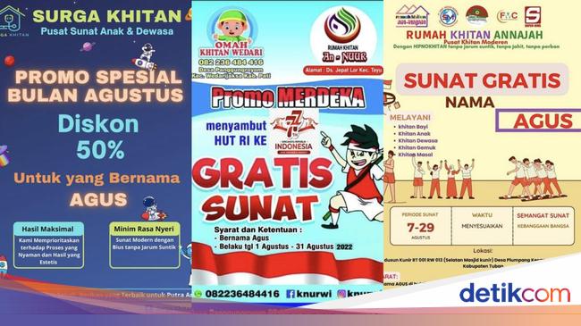 Khusus Agus, Banyak Promo Viral Sunat Gratis Selama Agustus Nih!