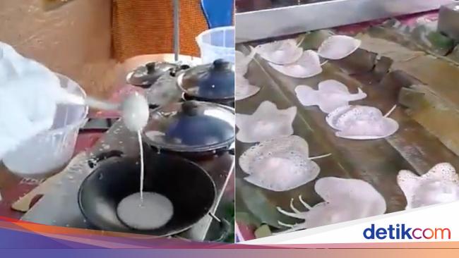 Kreatif! Chef Ini Bikin Kue Apem Bentuk Unik Langsung di Atas Wajan