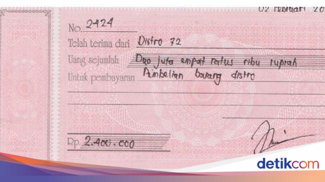 Cara Penulisan Kwitansi yang Benar
