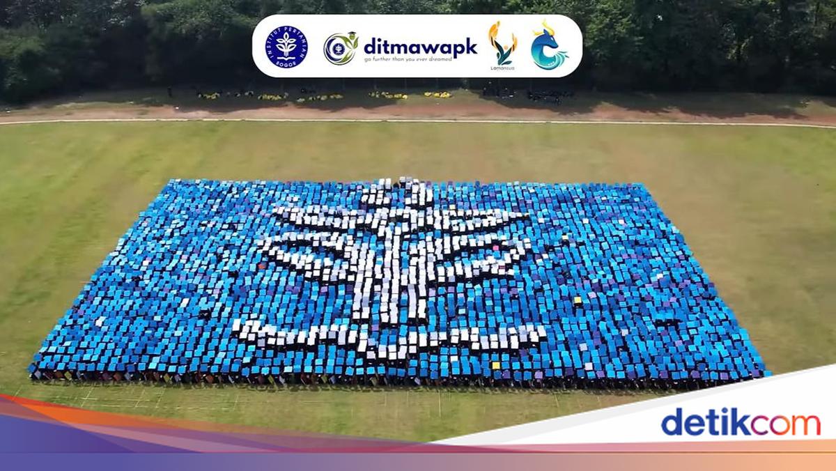 10 Potret Formasi IPB yang Pecahkan Rekor Dunia, Ada Wajah Rektor!