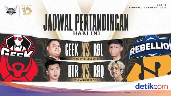 Jadwal MPL ID S10 Hari Ini: Bigetron Alpha vs RRQ Hoshi