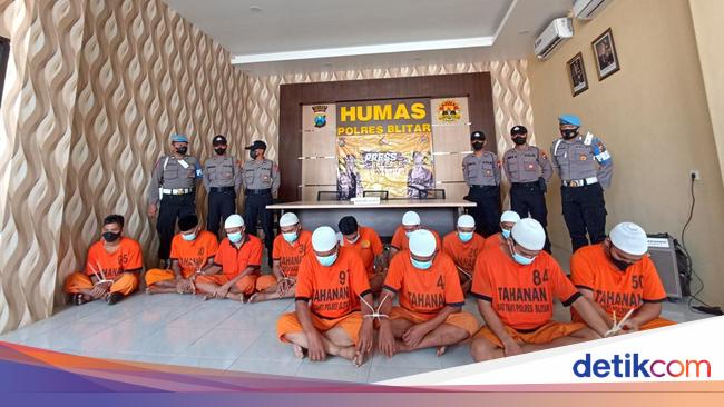 13 Pelaku Curanmor Di Blitar Digulung