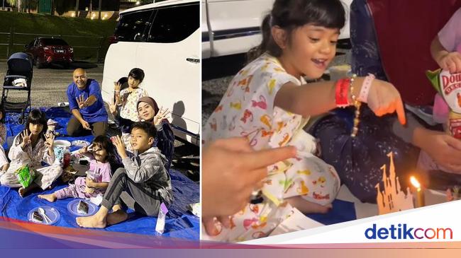 Haru! Kisah Keluarga Rayakan Ulang Tahun Anak di Parkiran karena Alasan Ini
