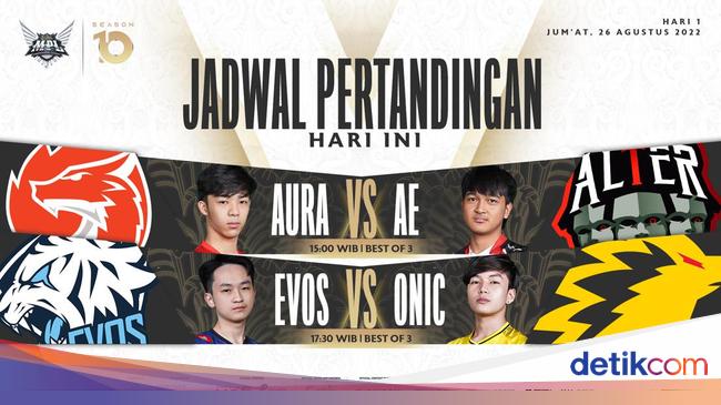 Jadwal MPL ID S10 Hari Ini: Evos Legends vs Onic Esports