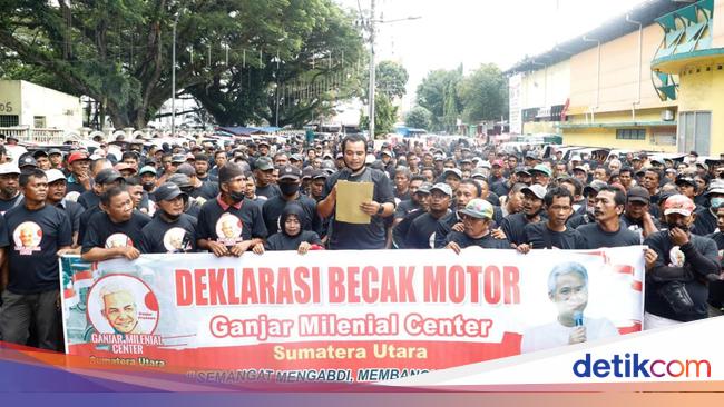 Milenial-Pengemudi Bentor di Medan Dukung Ganjar Jadi Presiden 2024