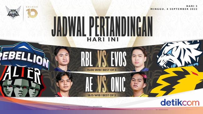 Jadwal MPL ID S10 Hari Ini: Alter Ego vs Onic Esports