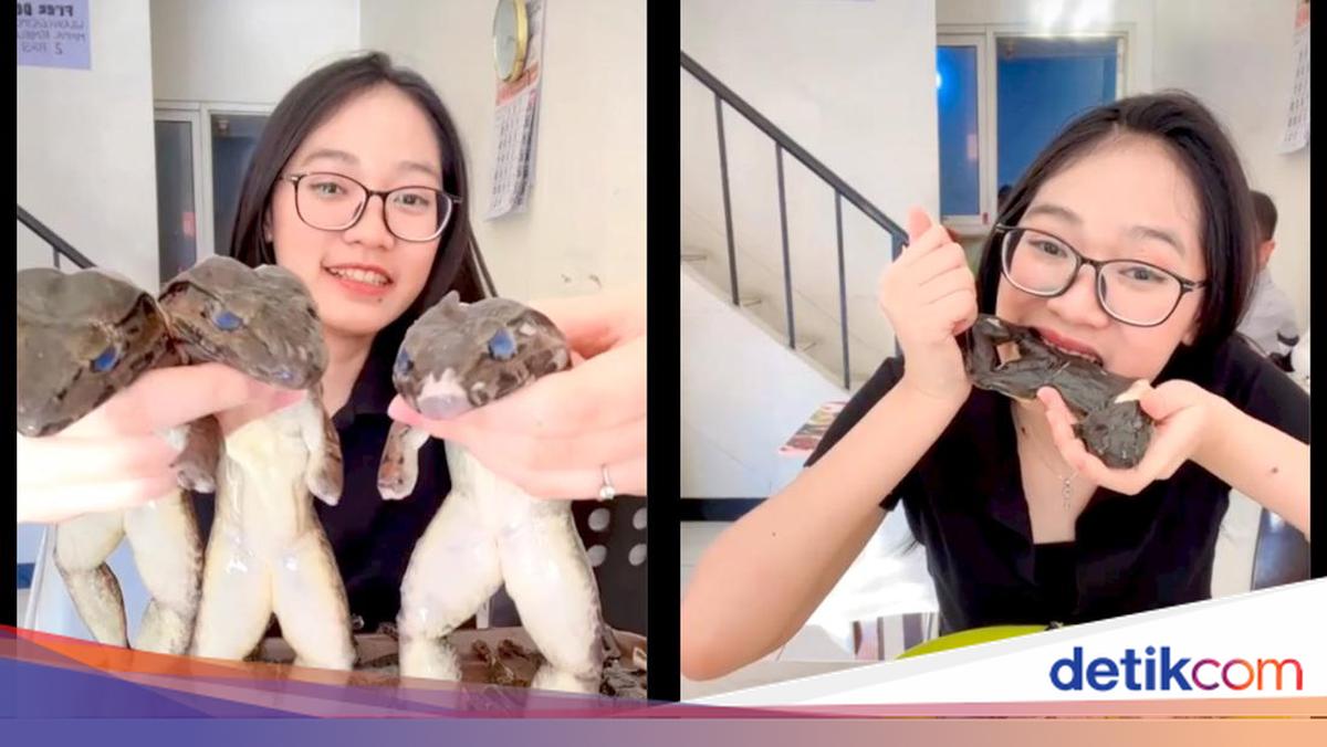 Viral Netizen Mukbang 1 Kg Katak Rebus, Ditonton 5 Juta Kali!