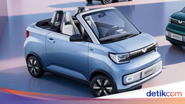 Wuling Mini EV Cabrio Meluncur, Mobil Listrik Mungil Atapnya Bisa Dibuka