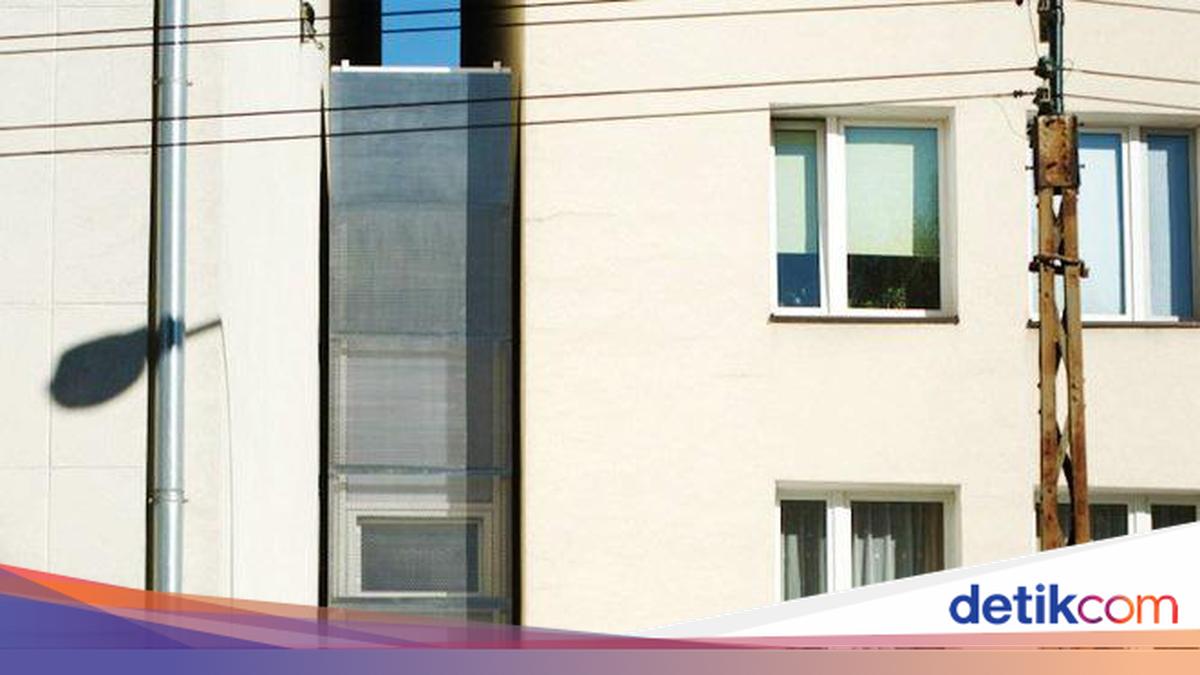 Sempit Banget! Rumah Ini Lebarnya Cuma 1 Meter