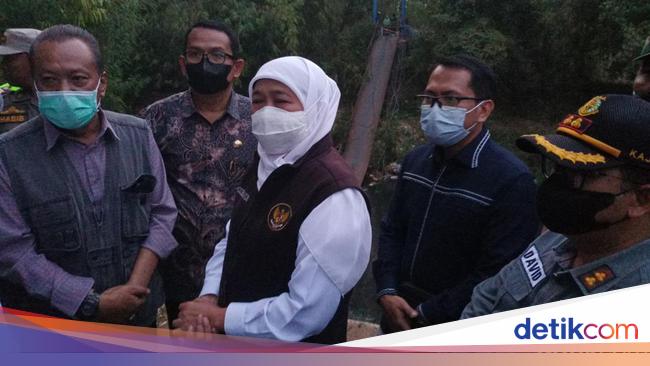 Khofifah Pastikan Pengobatan Korban Jembatan Putus Ditanggung Pemerintah