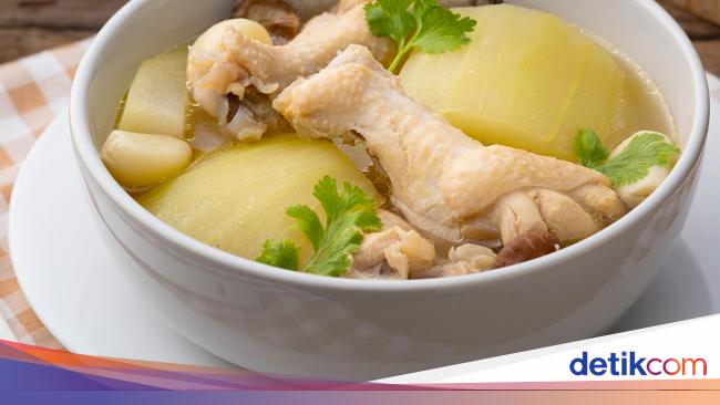 Resep Sop Ayam Labu Air Bumbu Jahe Untuk Penguat Imunitas