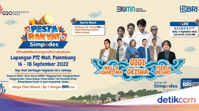 Pesta Rakyat Simpedes 2022 Ke-6 di Palembang Siap Digelar