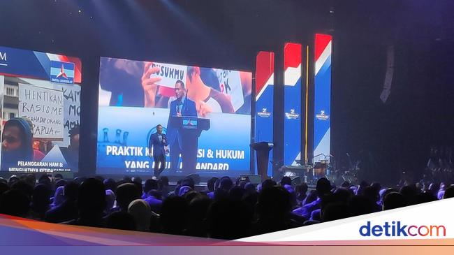 Sindiran AHY soal Pembangunan IKN Nusantara di Rapimnas Demokrat