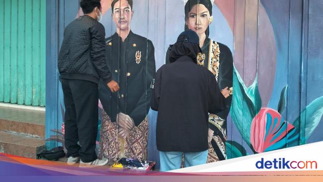 Dikabarkan Segera Menikah, Mural Kaesang-Erina Gudono Muncul di Solo
