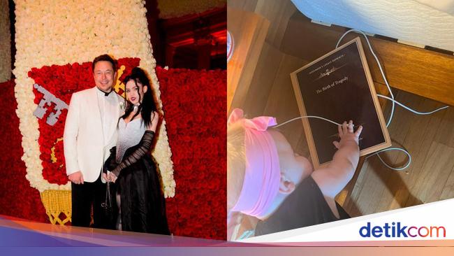 Foto Langka Exa Dark, Anak Elon Musk dan Grimes yang Dirahasiakan