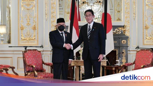 Ma'ruf Bertemu PM Jepang, Bahas Kerja Sama Ekonomi-Penguatan SDM