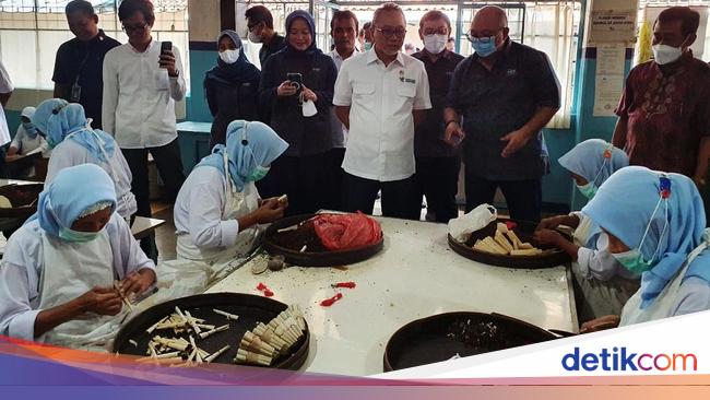 Momen Mendag Bertemu Petani Tembakau dan Tinjau Pabrik Rokok di Kudus