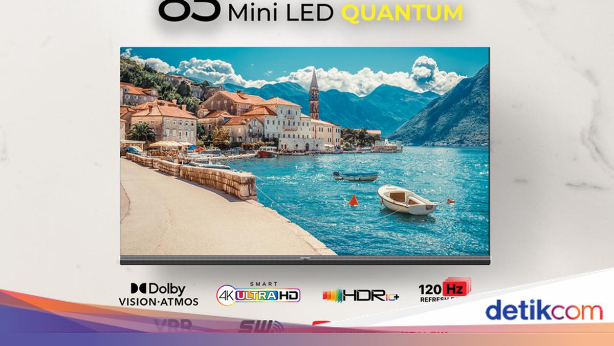 Berkelas, Ini Sensasi Nonton di Layar Besar Polytron Mini LED Smart TV