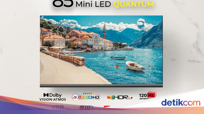 Berkelas, Ini Sensasi Nonton di Layar Besar Polytron Mini LED Smart TV