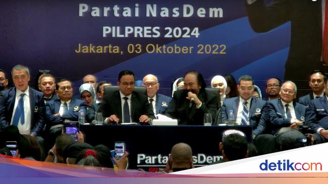 NasDem Resmi Umumkan Usung Anies Baswedan Capres 2024 di 'Hari Baik'