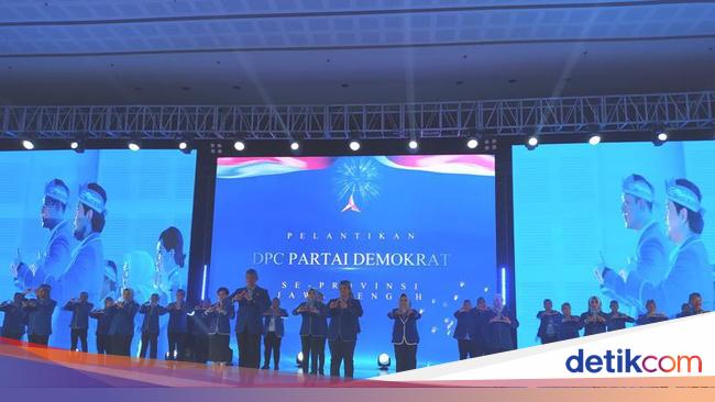 Lantik Pengurus Partai Demokrat di Daerah, AHY: Saya Mulai dari Jateng Lantik Pengurus Partai Demokrat di Daerah, AHY: Saya Mulai dari Jateng