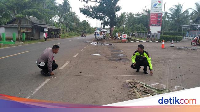 Pemotor di Pandeglang Tewas Terlindas Bus Pariwisata