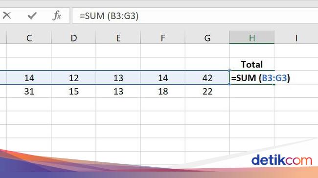 4 Rumus Penjumlahan Excel Praktis dan Mudah, Bisa Otomatis