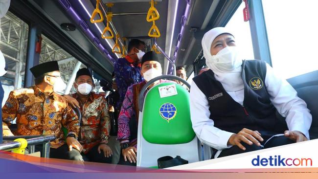 Horee... Gubernur Khofifah Gratiskan Bus Trans Jatim Besok Horee... Gubernur Khofifah Gratiskan Bus Trans Jatim Besok