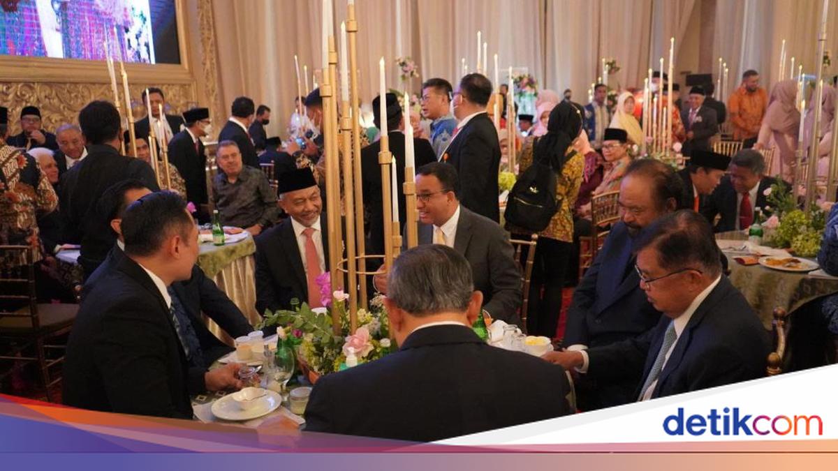 Momen Hangat Anies Baswedan Semeja dengan Syaikhu-Paloh-SBY-JK