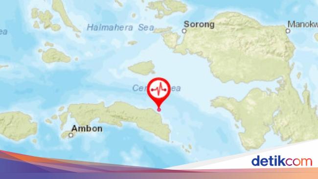 Gempa Terkini M 3,2 Guncang Seram Bagian Timur Maluku, Berpusat di Darat
