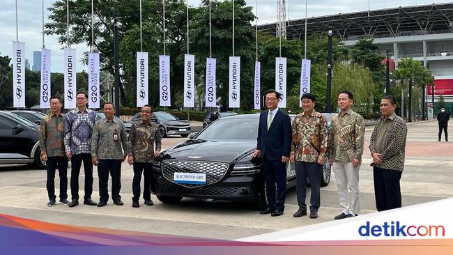 Hyundai Serahkan 393 Unit Mobil Listrik Ioniq 5 dan Genesis G80 untuk KTT G20 Bali
