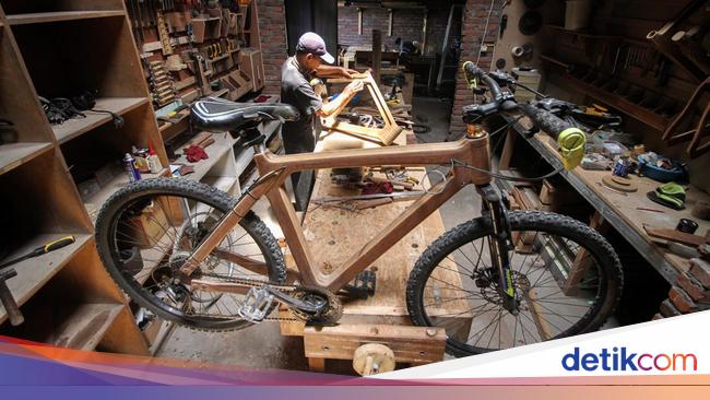 Unik, Sepeda Ini Terbuat dari Limbah Kayu Lho