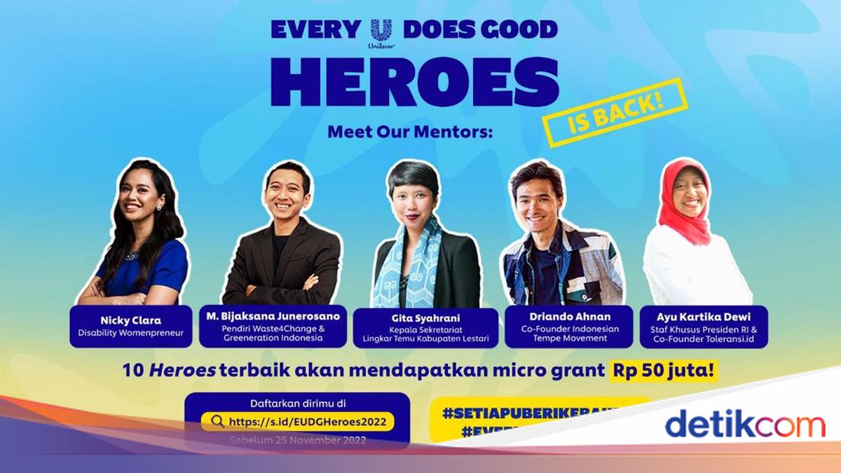 Unilever Indonesia Ajak Anak Muda Ikuti 'Every U Does Good Heroes 2022'