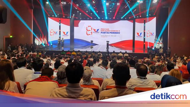 Jokowi hingga Prabowo Hadiri HUT Partai Perindo Ke-8