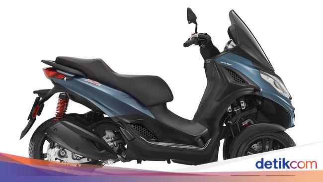 Tampang Sporty dan Gahar Motor 3 Roda Piaggio MP3 300 hpe Sport