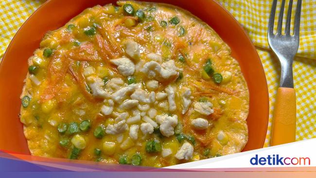 Resep Omelet Ayam dan Sayuran untuk Lauk Makan Siang Anak