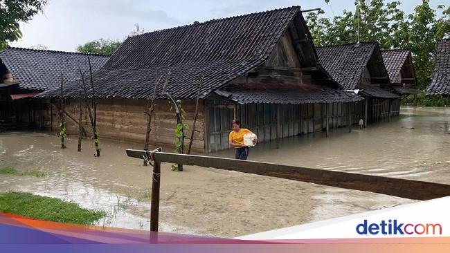 Luapan Sungai Ngengo Boti Rendam 50 Rumah di Desa Bojonegoro