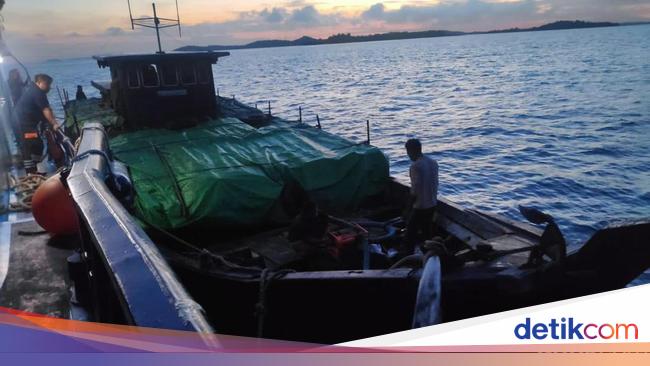 Bea Cukai Batam Tangkap Kapal Pengangkut Kayu Teki ke Singapura