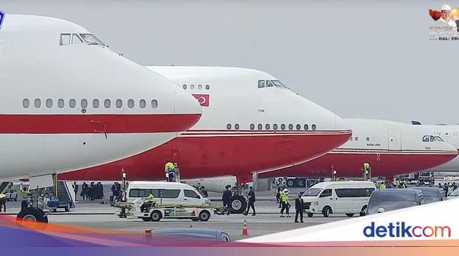 Berjejer Pesawat Tamu KTT G20 di Ngurah Rai, dari China hingga Turki