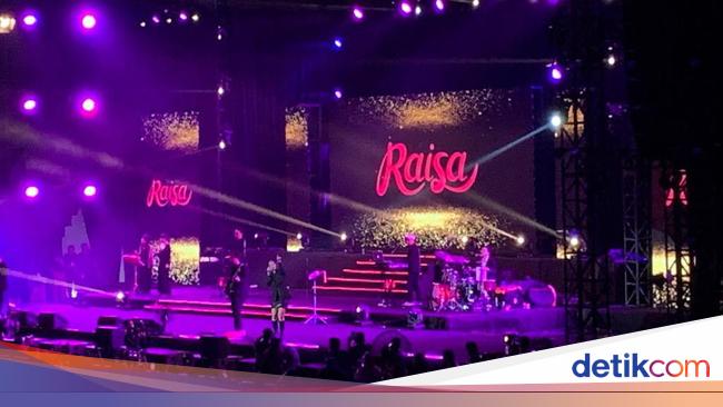 Konser di Medan, Raisa Ajak Penonton Video Call Mantan