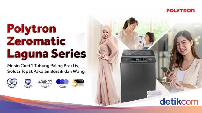 Polytron Zeromatic Laguna Series, Solusi Mencuci Pakaian Bersih & Wangi