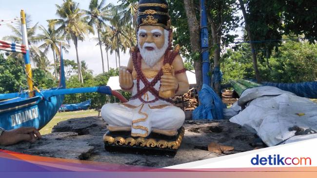 Penemuan Patung Sulinggih Misterius di Pantai Perancak Jembrana