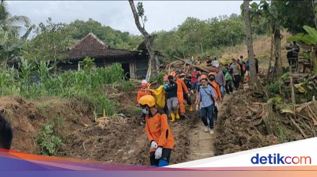 Ibu-Anak Korban Longsor di Semin Gunungkidul Ditemukan Meninggal