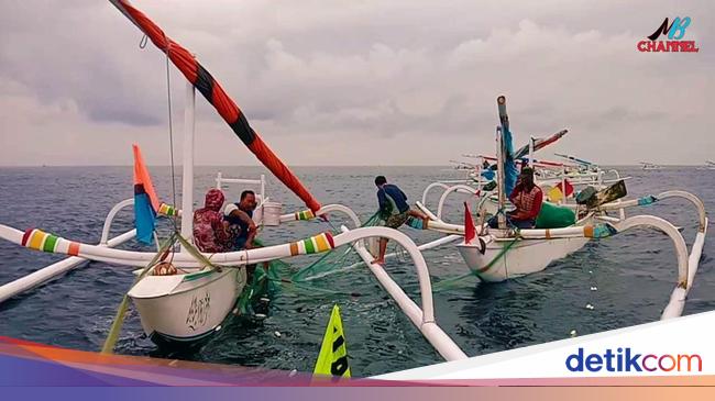Pusaran Air 'Raksasa' Telan Puluhan Jaring Nelayan Bunutan Karangasem