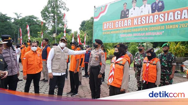 Personel Gabungan Siap Antisipasi Bencana Hidrometeorologi Di Sidoarjo