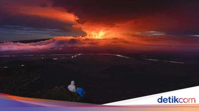 Santainya Warga Hawaii Nonton Letusan Gunung Api Terbesar Dunia
